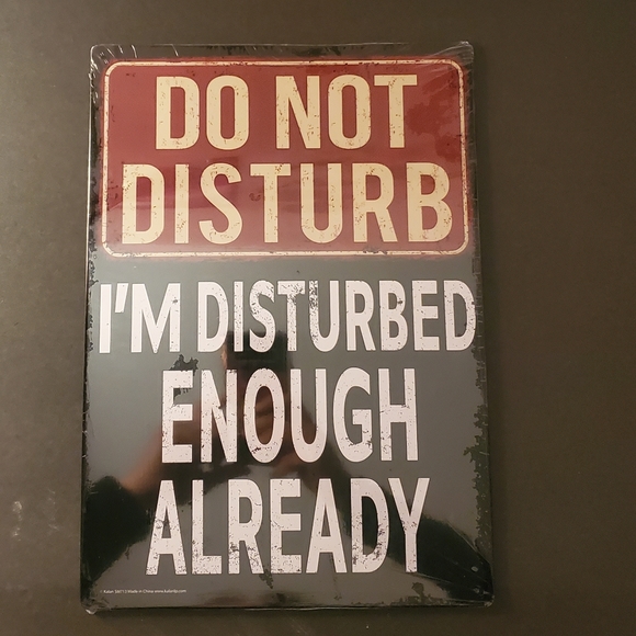Source Unknown | Wall Decor | Nwt Do Not Disturb Sign | Poshmark